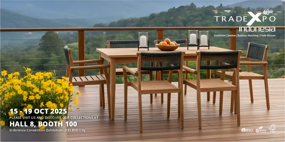 Trade Expo Indonesia 2025 TEI - Indoor Teak Furniture